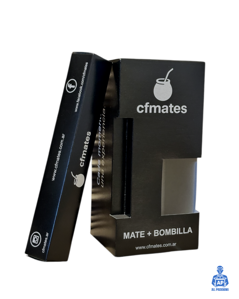 Caja para Mate y Bombilla Personalizada - Fábrica - 1.000u